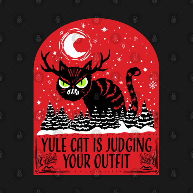 Yule Cat - Yule Cat - T-Shirt | TeePublic
