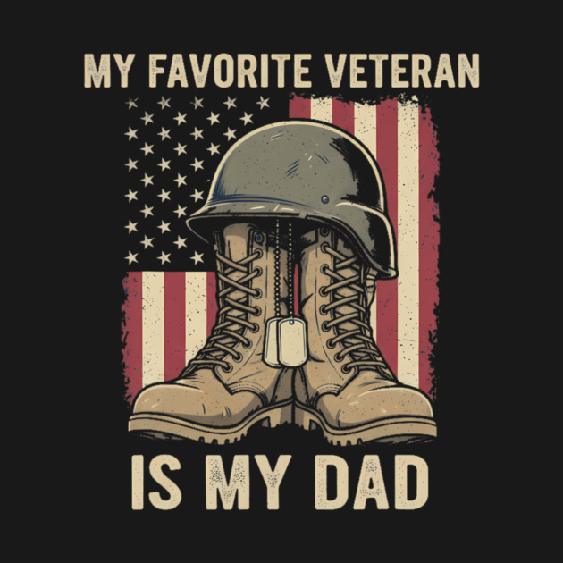USA 90s Flag Day My Hero Memories Vintage Dad - My Favorite Veteran Is ...