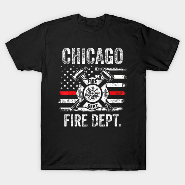Chicago Fire Dept Thin Red Line Firefighter City - Chicago Fire ...