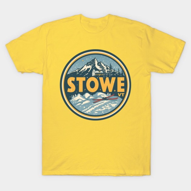 Vintage stowe vermont New England mountain hiking, camping, skiing ...