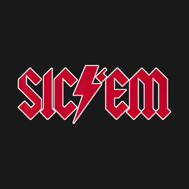 Sic'Em Go Dawgs Highschool Football Spiri - High School Football - T ...