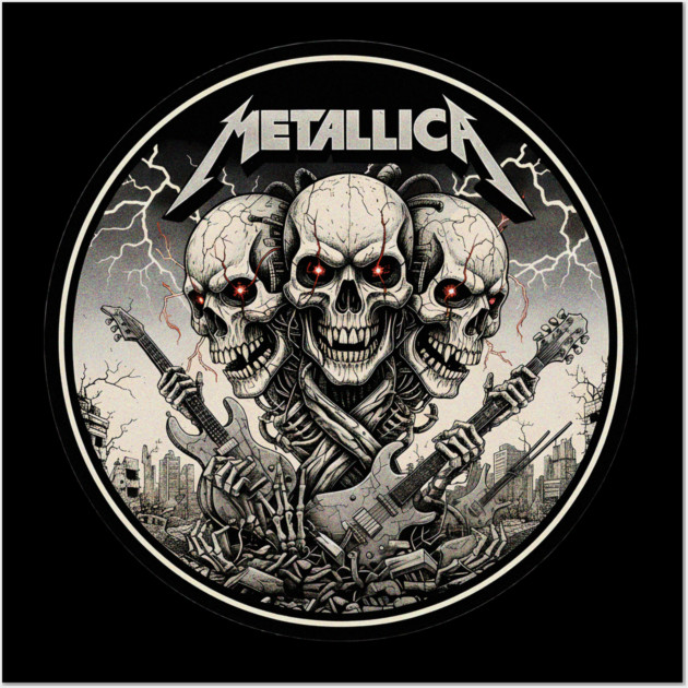 Metallica skulls - Metallica - Posters and Art Prints | TeePublic