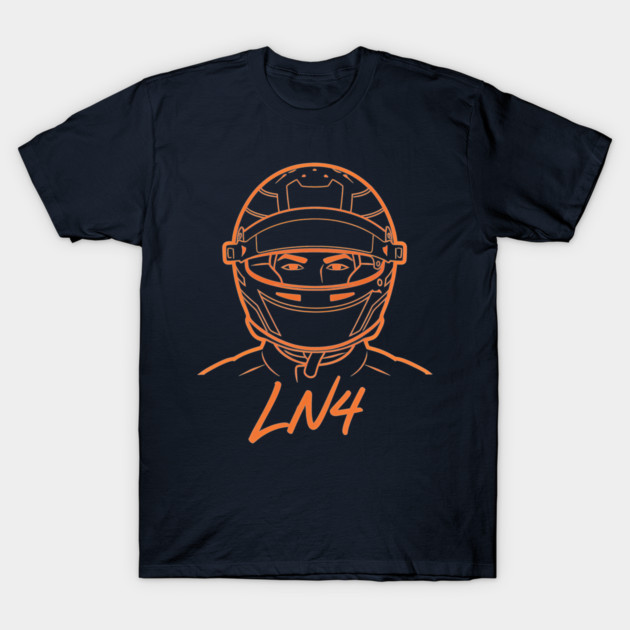 LN4 Lando Norris Racing Driver Helmet Outline F1 Fan Art - Lando Norris ...
