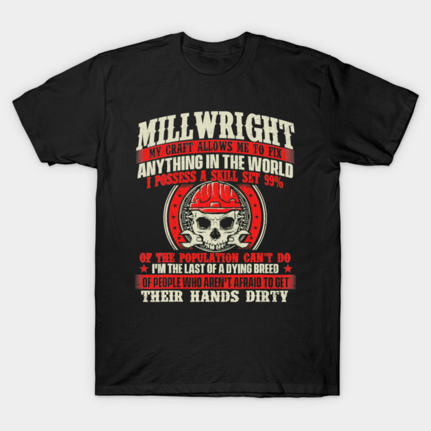 Millwright My Craft Allows Me To Fix Anything Skull Hard Hat ...