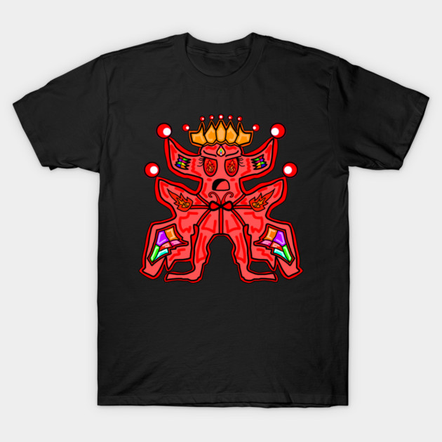 FlareCrown Creature 👑🔥 Angry Red Edition - Flare - T-Shirt | TeePublic