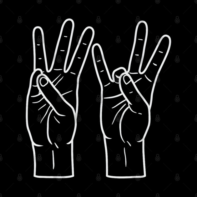 Six Seven Hand Sign Asl Sign Language Alpha - Funny Asl Signs - Phone ...