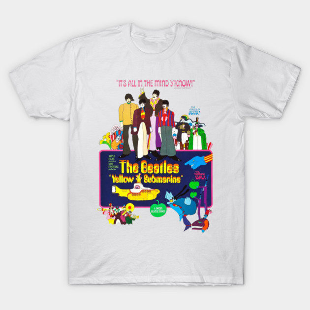 The Beatles, Yellow & Sub Marine - Beatles Art - T-Shirt | TeePublic