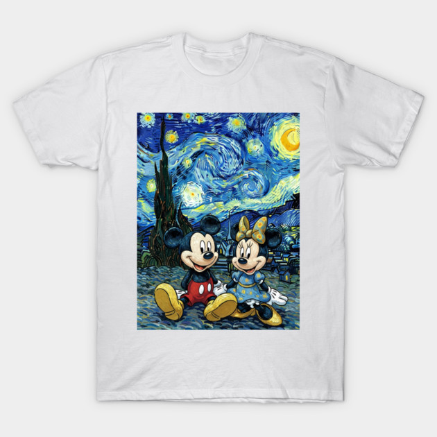Mickey & Minnie Starry Night M423 - Disney - T-Shirt | TeePublic