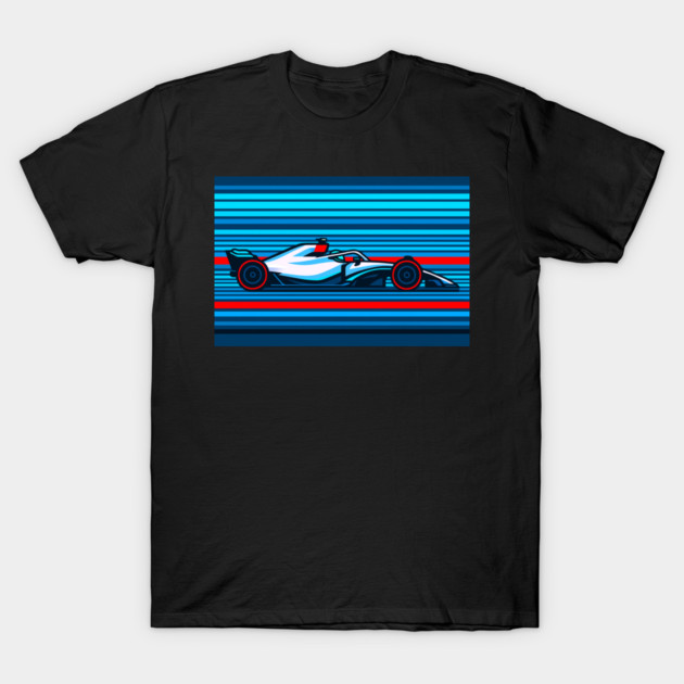 F1: George Russell 2022 Mercedes Car - Car Art - T-Shirt | TeePublic