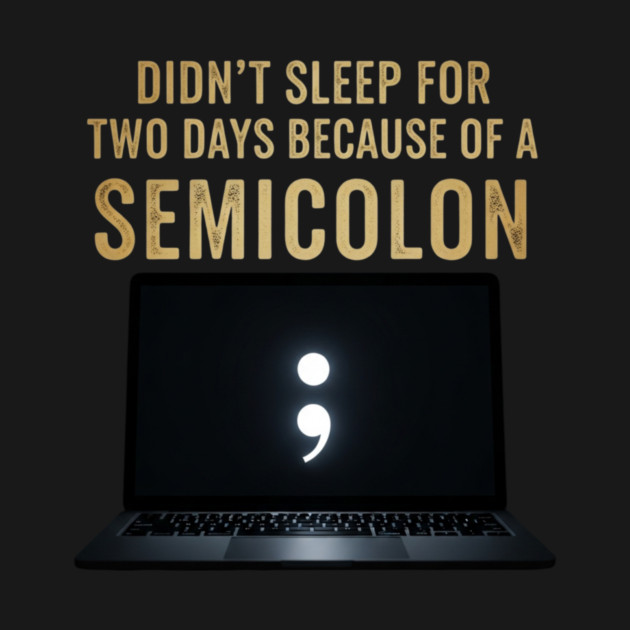 Didn't sleep for two days because of a Semicolon - Programmer Humor ...