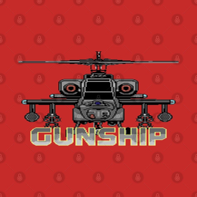 Gunship Loading Screen Commodore 64 Pixelart - Gunship Commodore 64 - T ...