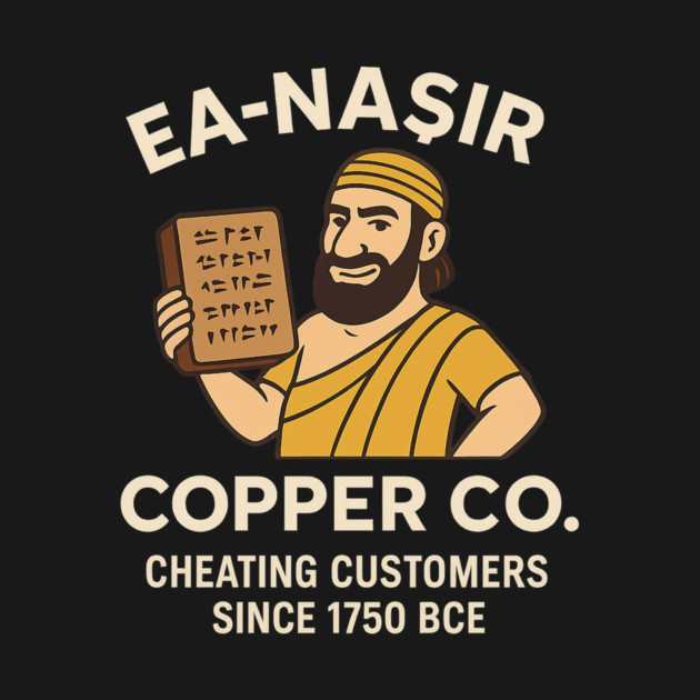 Ea-nasir Copper Complaint Ancient History Meme - Ea Nasir - T-Shirt ...