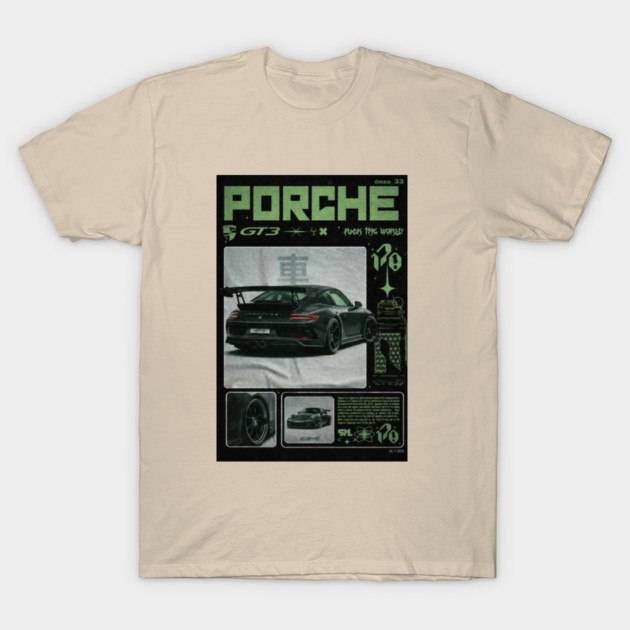 Porsche GT3 Street Racing green Poster - Porsche 911 - T-Shirt | TeePublic