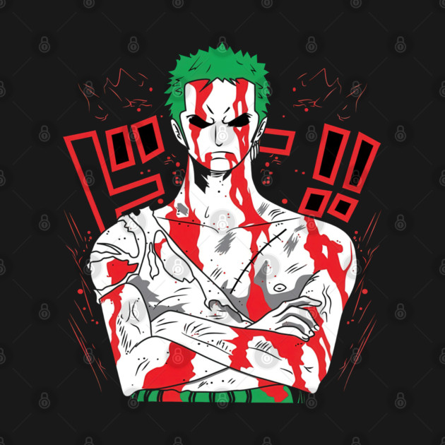 Scarred Three Sword Warrior - One Piece - T-Shirt | TeePublic