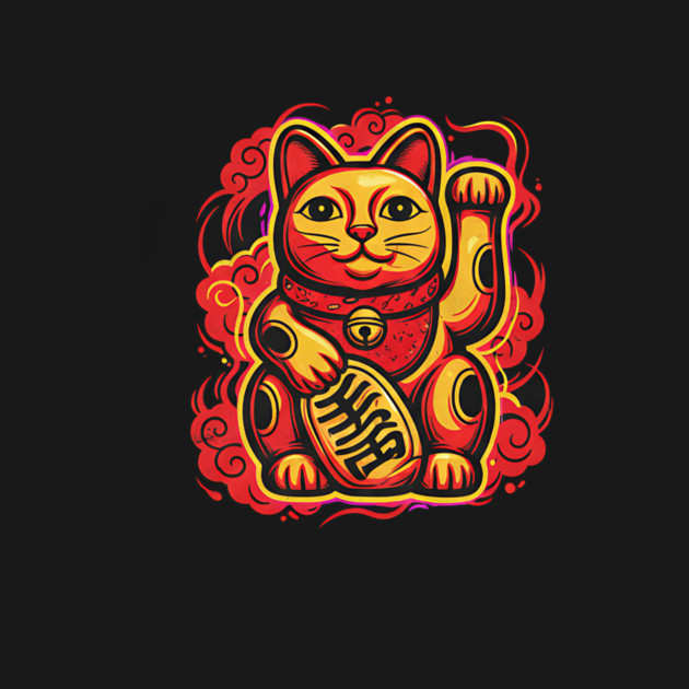 Maneki-Neko Lucky Cat Cool Japanese Good Luck Charm Japan - Japanese ...