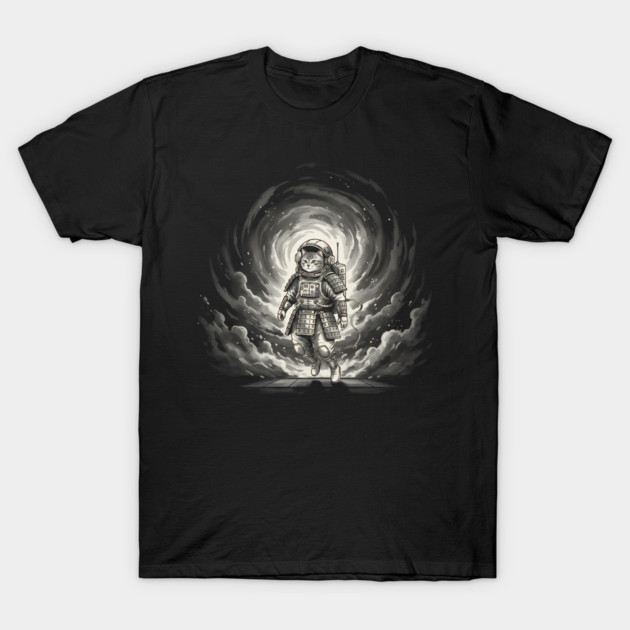 Void Explorer Cat – Dark Space Art - Cat Japanese - T-Shirt | TeePublic