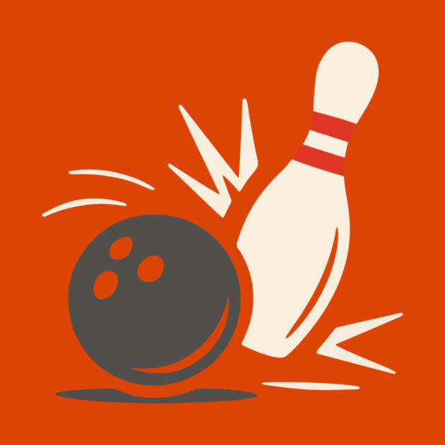 Bowling Pin Impact – Dynamic Sports Clipart - Bowling - T-Shirt | TeePublic