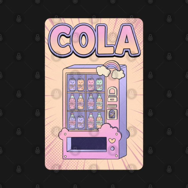 COLA SODA VENDING MACHINE Kawaii Pastel Color Comic Book - Cola - T ...