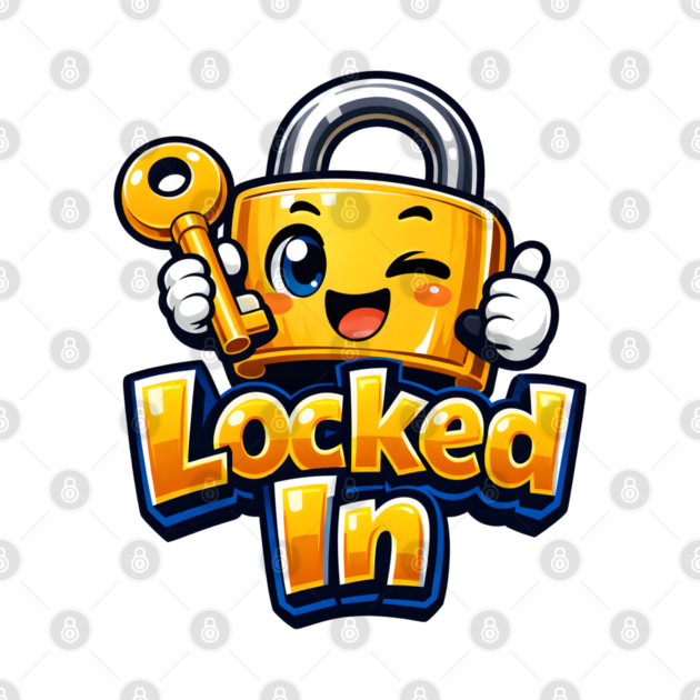 Locked In Cute Love Lock Valentine Mascot - Lovelock - T-Shirt | TeePublic