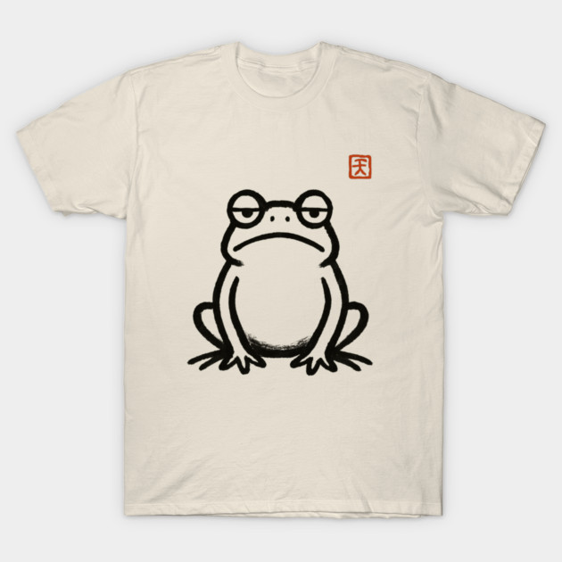 Minimal Frog Outline – Cute Clean Line Art - Frog - T-Shirt | TeePublic