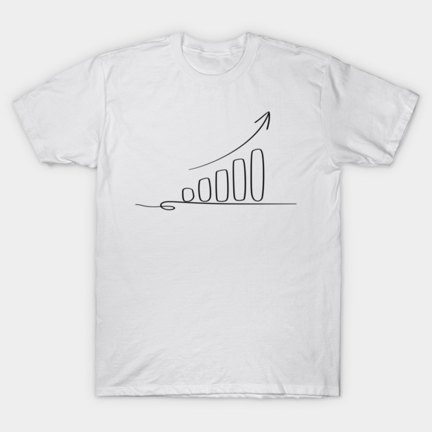 Rising Bar Chart - Growth - T-Shirt | TeePublic