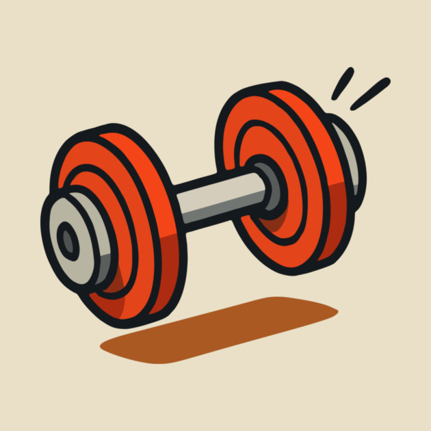 Dumbbell Lift – Gym Fitness Icon - Fitness - T-Shirt | TeePublic