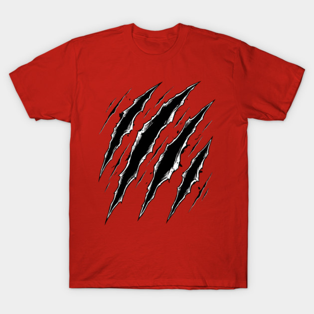 Cat Attack Claw Marks Slash Ripped Scratch Grunge - Cat Attack - T ...