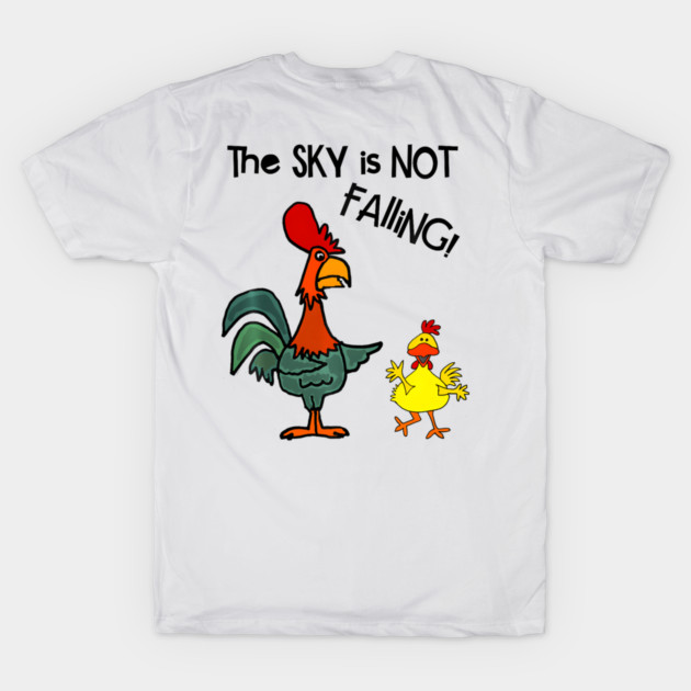 Smilea Chicken Little Sky Is Not Falling Pun - Funny Chicken Pun - T ...