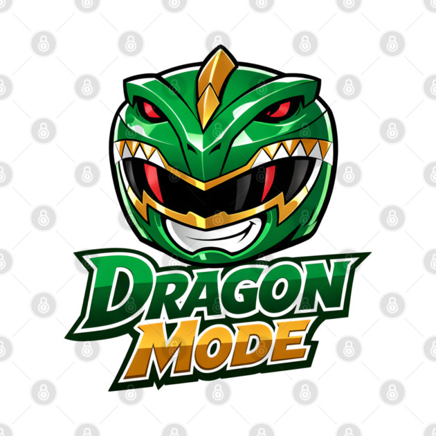 Dragon Mode Cute Green Hero Helmet - Dragon - T-Shirt | TeePublic