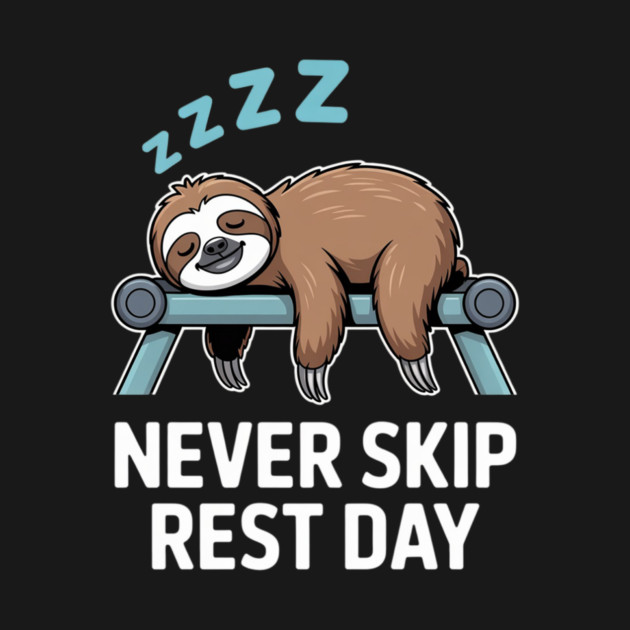 Never Skip Rest Day Funny Sloth Gym Workout - Never Skip Rest Day Funny ...