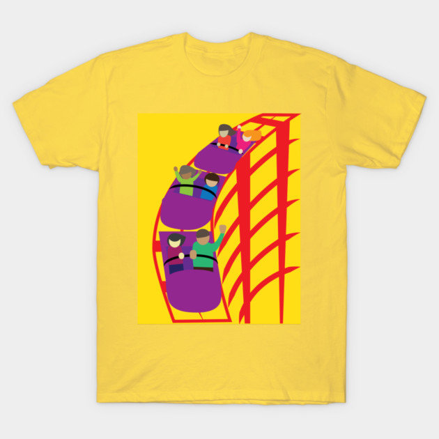 Roller Coaster Upclose - Roller Coaster - T-Shirt | TeePublic