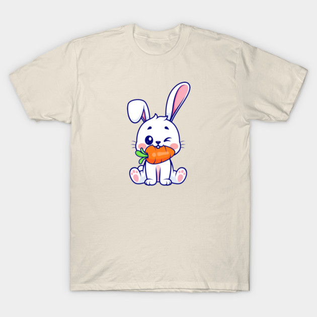 Cute Rabbit Bite Carrot Cartoon - Cute Rabbit Bite Carrot Cartoon - T ...