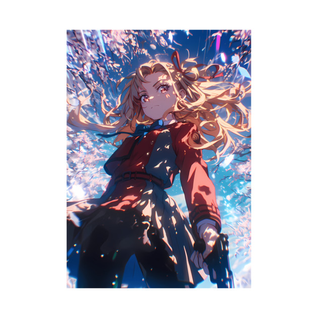 Chisato Nishikigi Lycoris Recoil Anime Girl Cherry Blossom Strength ...