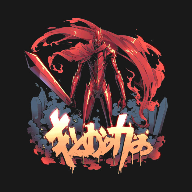 Red Igris with Sword Solo Leveling - Igris - T-Shirt | TeePublic