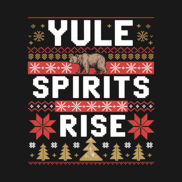 Happy Yule Pagan Fun Ugly Christmas Sweater Winter Solstice - Happy ...