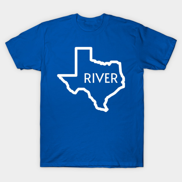 State of Texas Rivers Rio Grade and Guadalupe River - Texas - T-Shirt ...