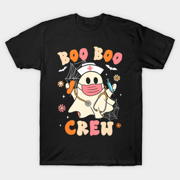 Groovy Boo Boo Crew Nurse Halloween Ghost - Halloween Nurse Crew - T ...