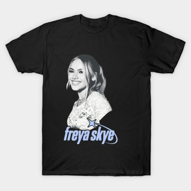 Freya Skye Retro Pop Singer Portrait Music Graphic - Freya Skye - T ...