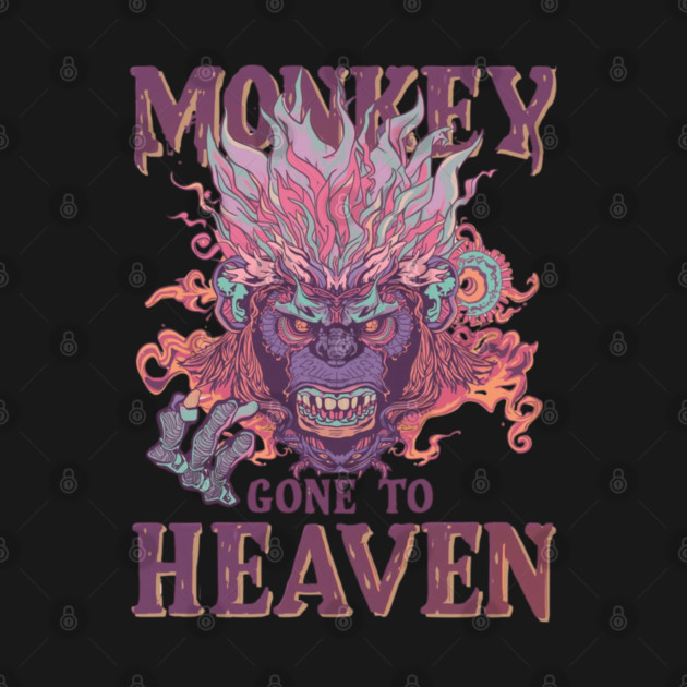 monster monkey gone to heaven - Indie Music - T-Shirt | TeePublic