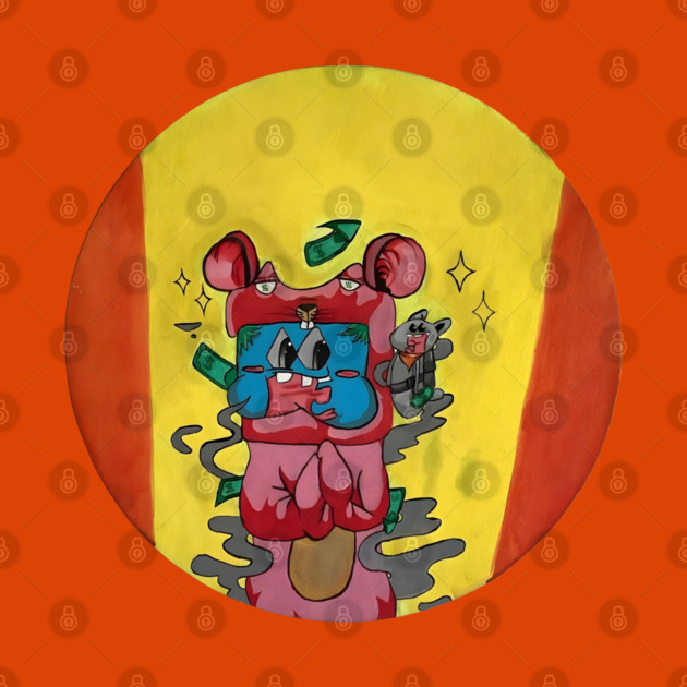 Rich Rodent Pop Art - Pop Art - T-Shirt | TeePublic