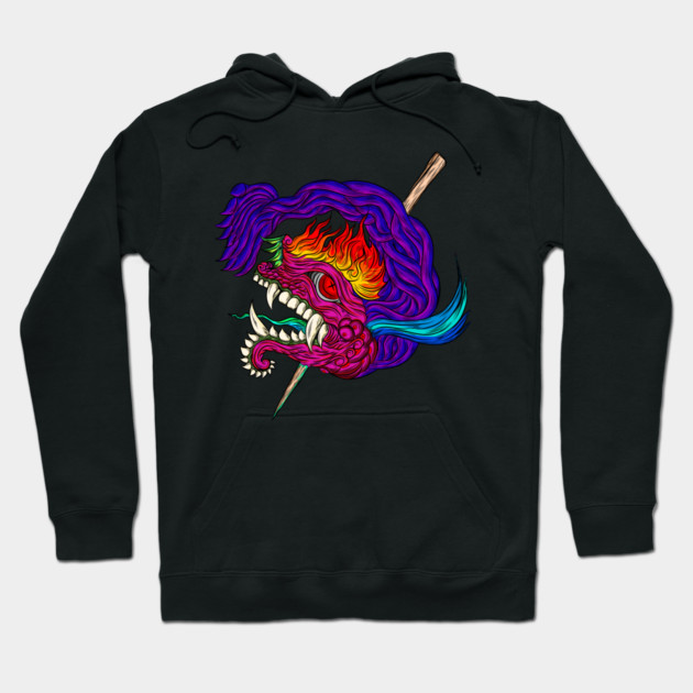 Vibrant Nightmare Creature - Monster - Hoodie | TeePublic