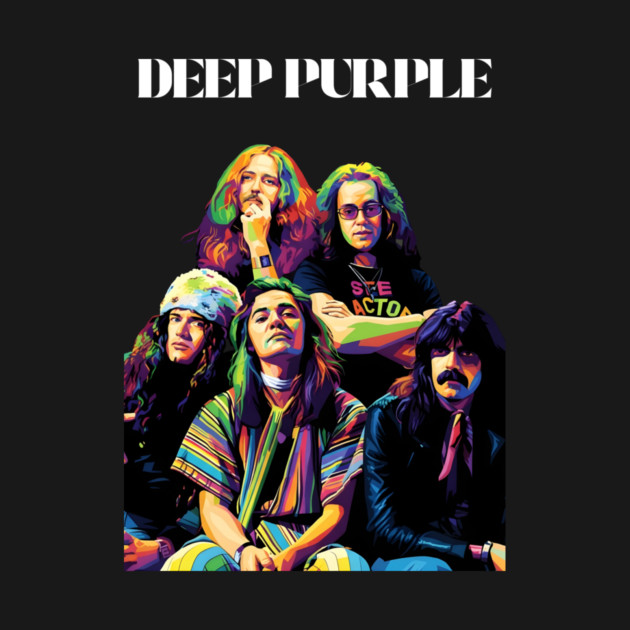 Deep Purple Wpap - Deep Purple - Long Sleeve T-Shirt | TeePublic
