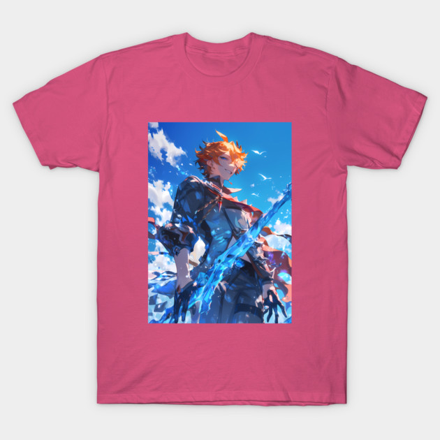 Tartaglia Childe Genshin Impact Game Hero Water Power Sky Battle ...