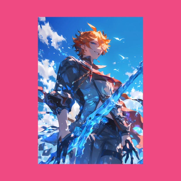 Tartaglia Childe Genshin Impact Game Hero Water Power Sky Battle ...