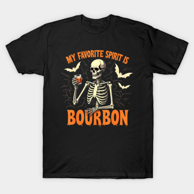 My Favorite Spirit Is Bourbon Halloween Ghost - Bourbon Halloween Ghost ...