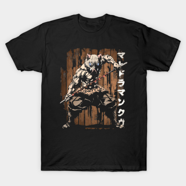 Inosuke Hashibira Demon Slayer Fan Art - Inosuke Hashibira - T-Shirt ...