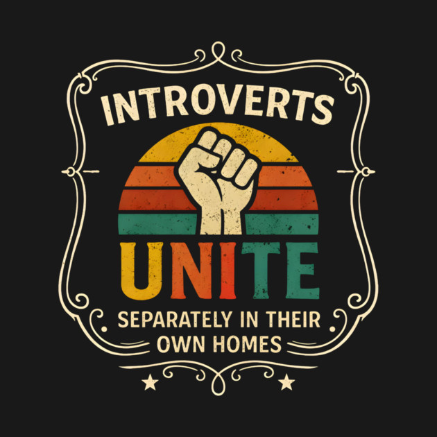 Introverts Unite Separately In Their Own Homes - Funny Introverts Men ...