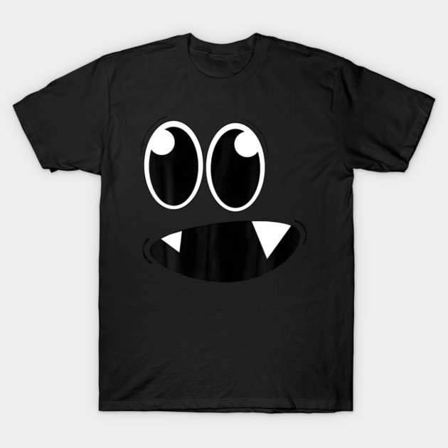 Monster Face Halloween Zombie - Cute Monster Face - T-Shirt | TeePublic