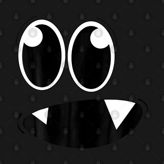 Monster Face Halloween Zombie - Cute Monster Face - T-Shirt | TeePublic