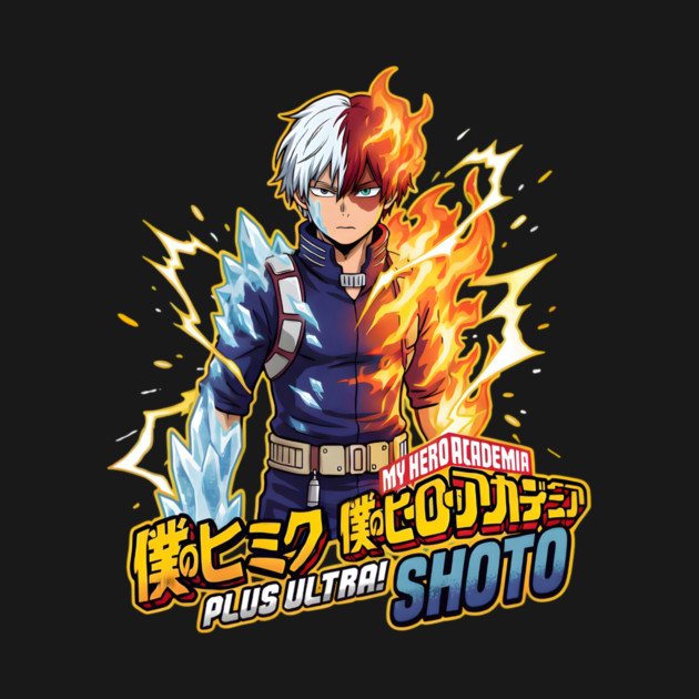Shoto Todoroki - Fire and Ice Plus Ultra - My Hero Academia - Hoodie ...